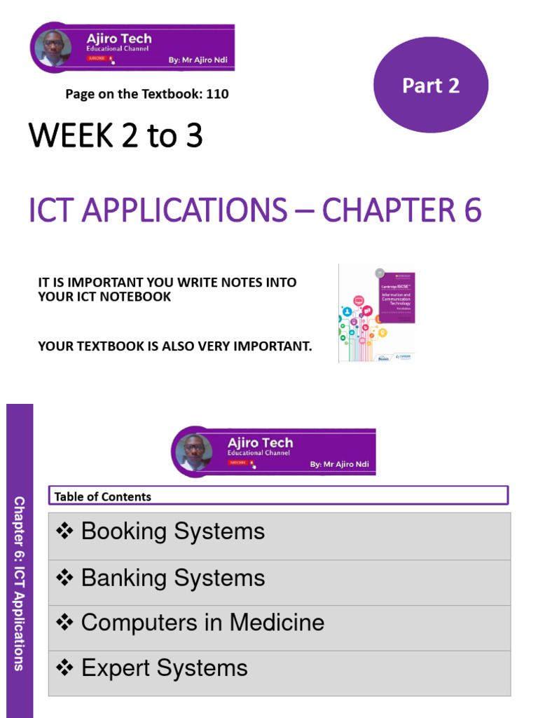 IGCSE ICT - ICT Applications - Ajiro Tech - Part 2 | PDF | Personal Identification Number | Banks