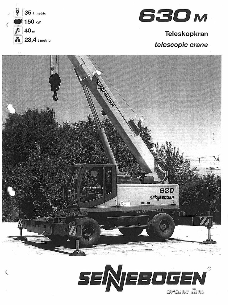 Sennebogen - 630M SEPCIF. | PDF