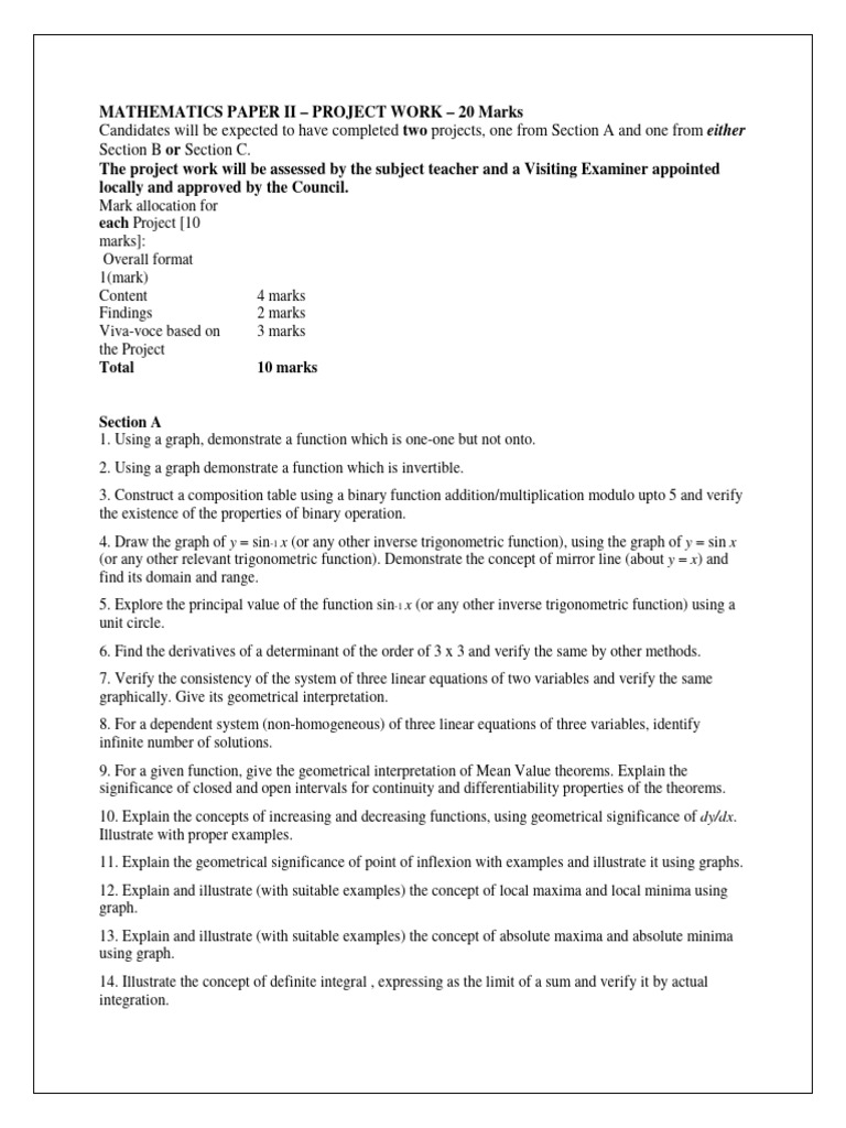 Class 12 Mathematics Project | PDF | Function (Mathematics) | Trigonometric Functions