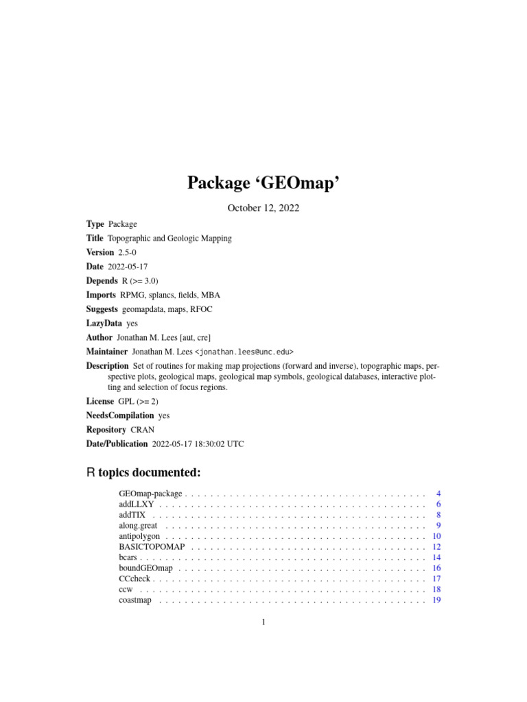 Topographic and Geologic Mapping Tool | PDF | Cartography ...
