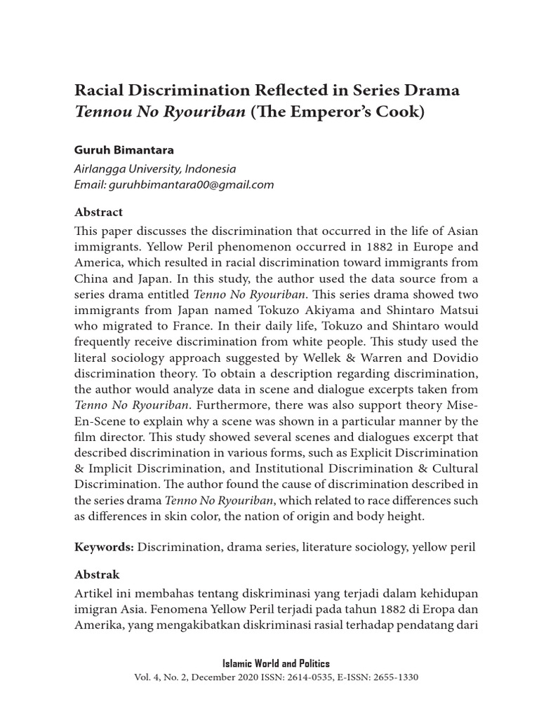 Bimantara G | PDF | Sociology | Race (Human Categorization)