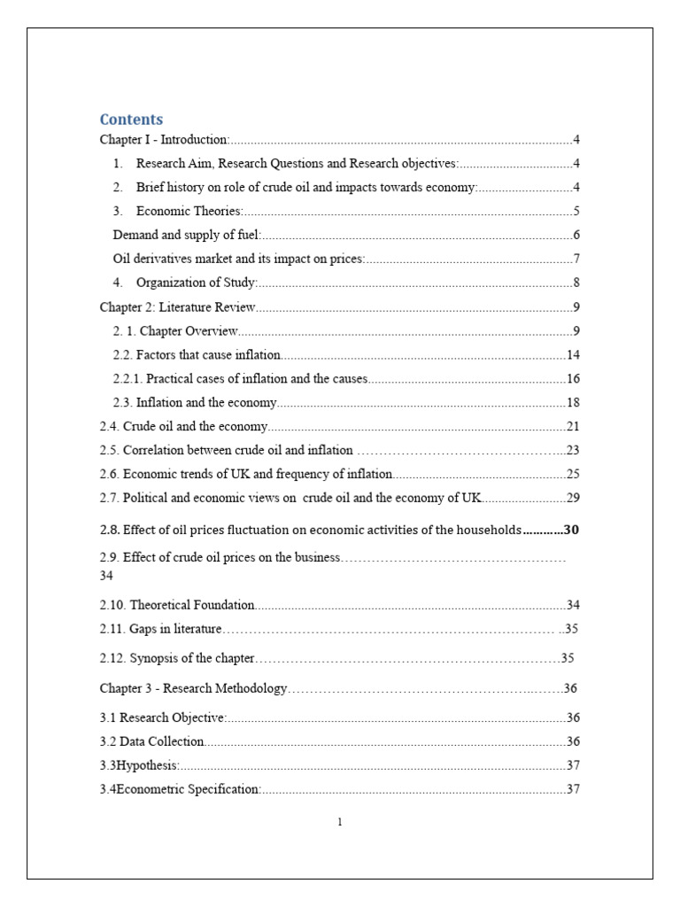 Final Version | PDF | Inflation | Price Of Oil Final Version | PDF | Inflation | Price Of Oil