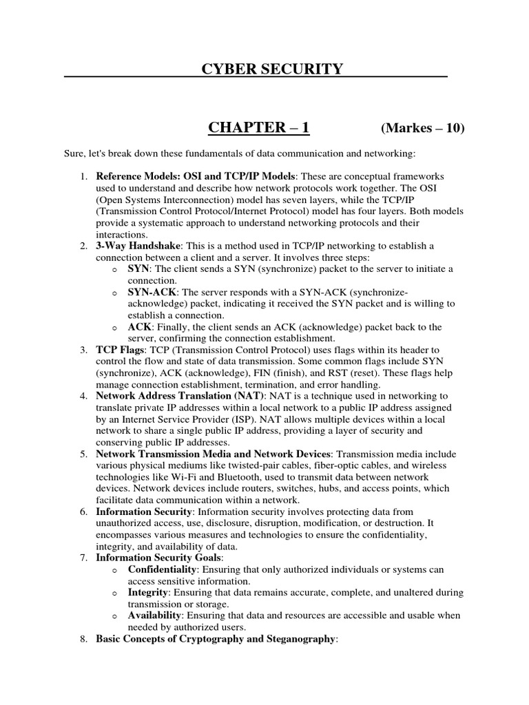 CYBER SECURITY PDF | PDF | Malware | Transmission Control Protocol CYBER SECURITY PDF | PDF | Malware | Transmission Control Protocol