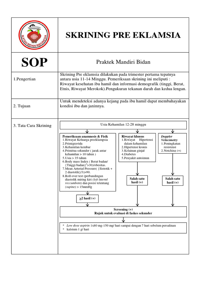 Skrining Pre Eklamsia | PDF