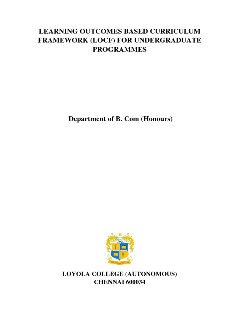 BCom Hons | PDF | Accounting | Lifelong Learning