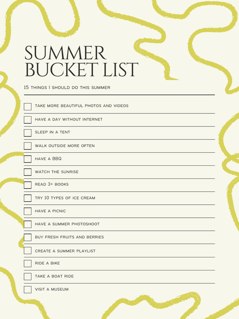 Bucket List | PDF