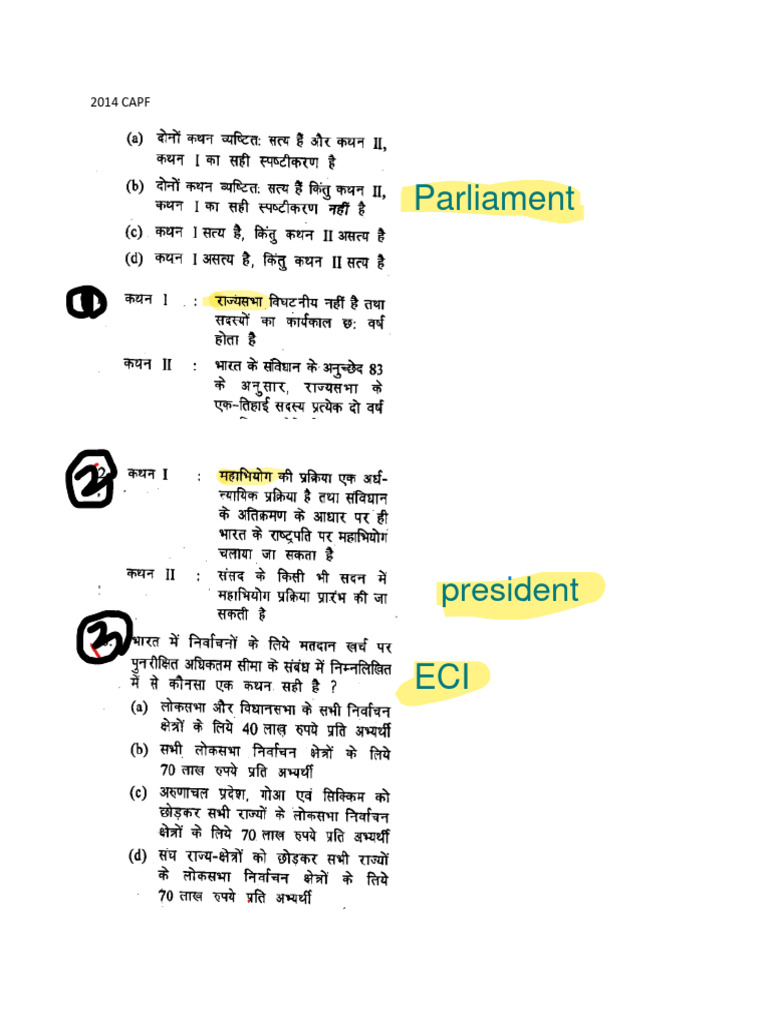 Capf Final | PDF | Parliament | Constitution