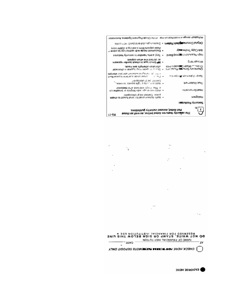 Write Checks | PDF