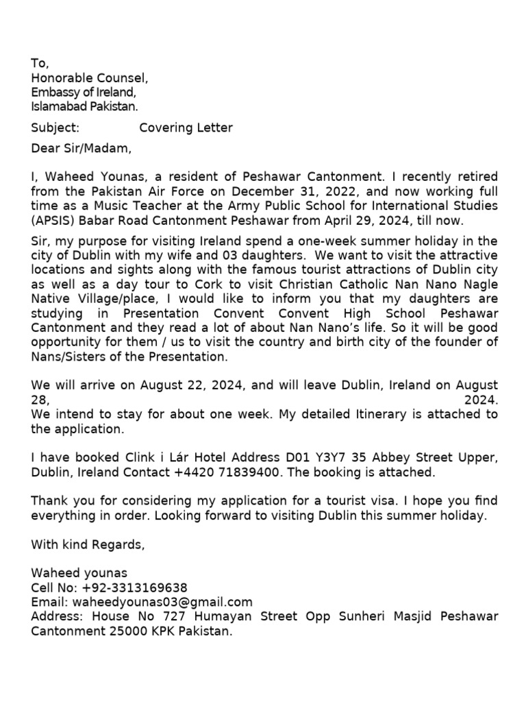 WAHEED COVER LETTER Final | PDF