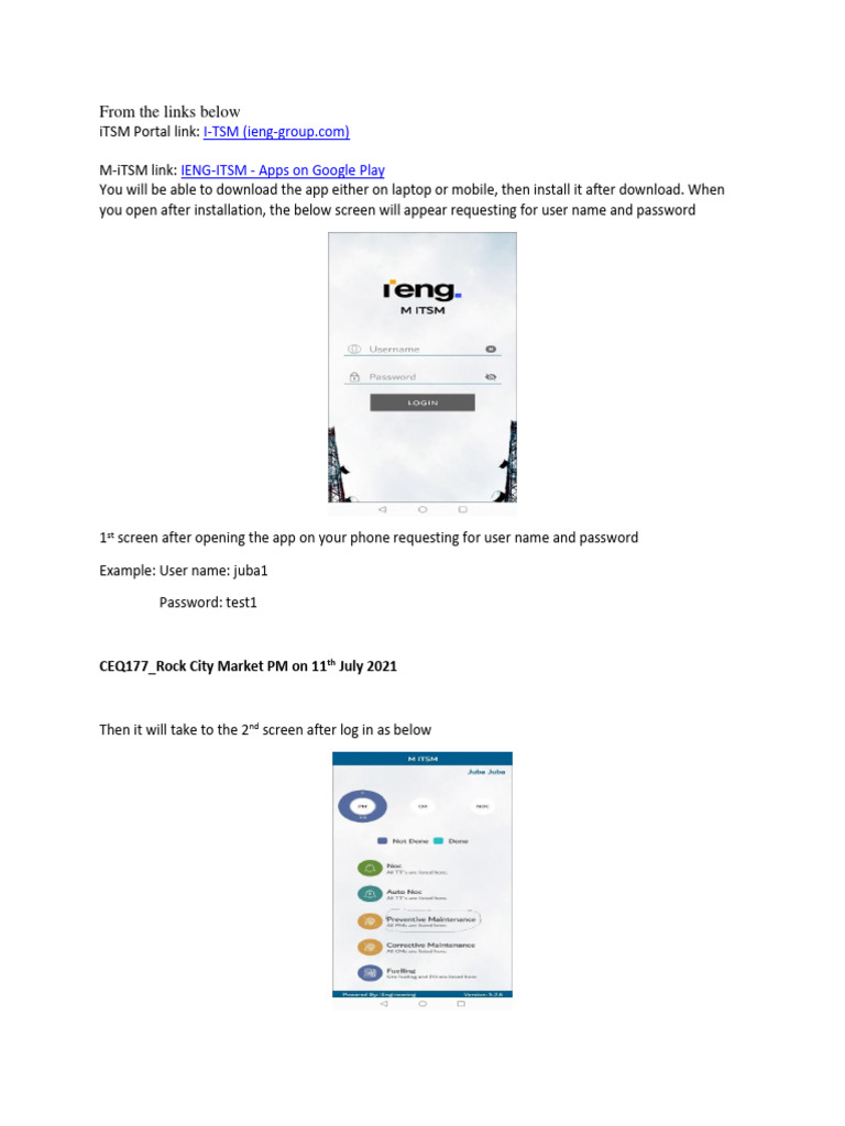 I-TSM PM Module Tutorials | Download Free PDF | Password | Google Play