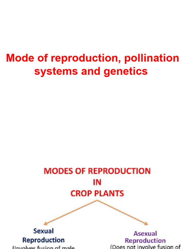 VSC 301 - Modes of Reproduction and Pollination - PPT 1 - Agri Junction ...