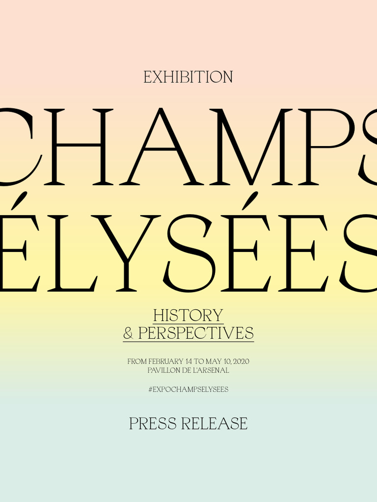 Champs Elysees Exhibit - Press Release | PDF | Sustainability | Paris
