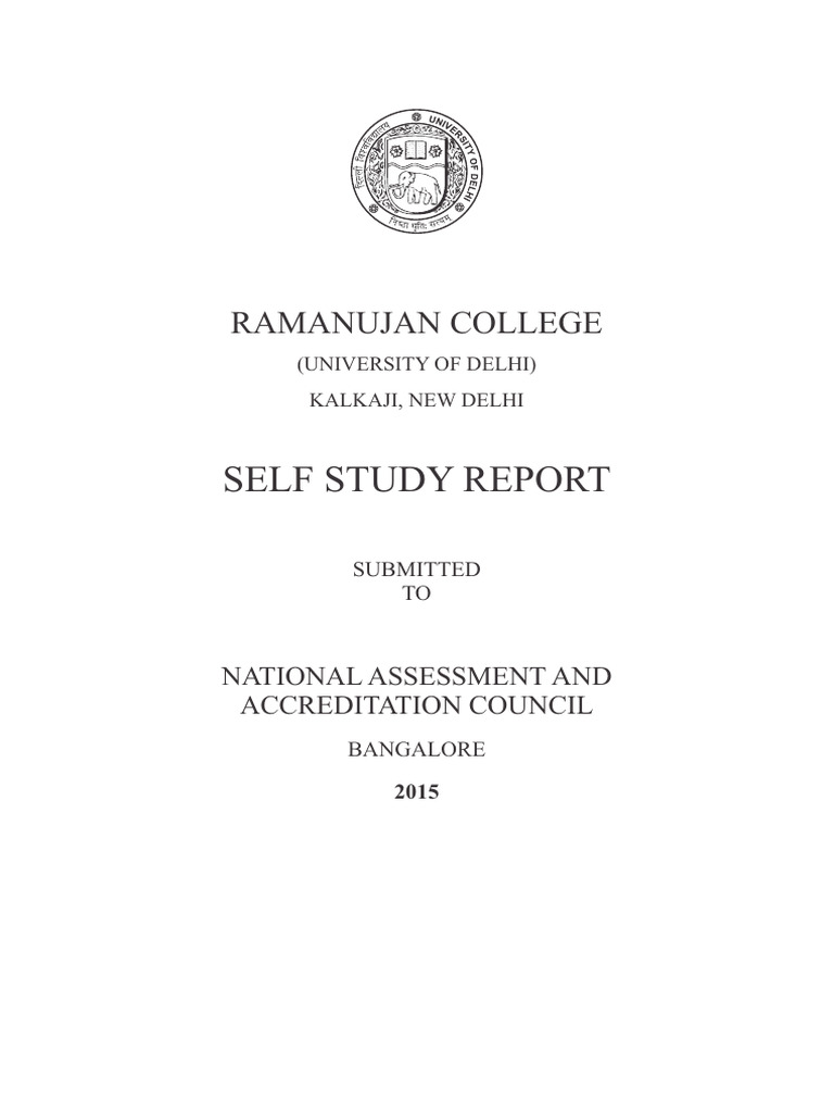 SSR Report Cycle I | PDF | Curriculum