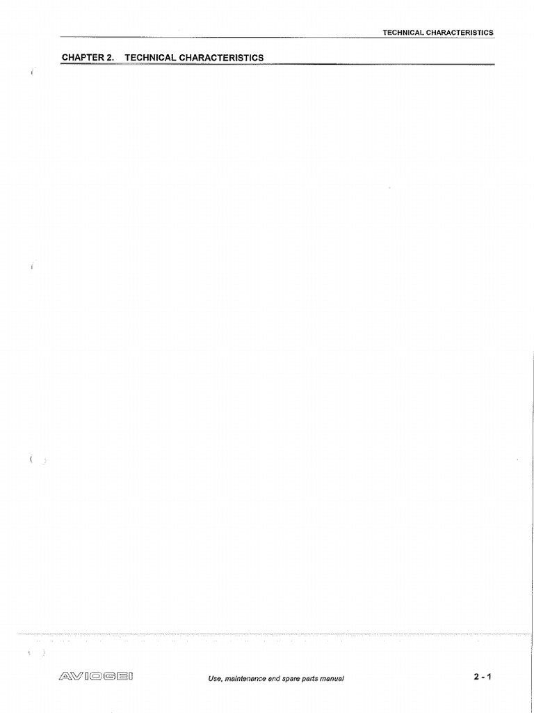 Chapter 2 - Technical Characteristics | PDF