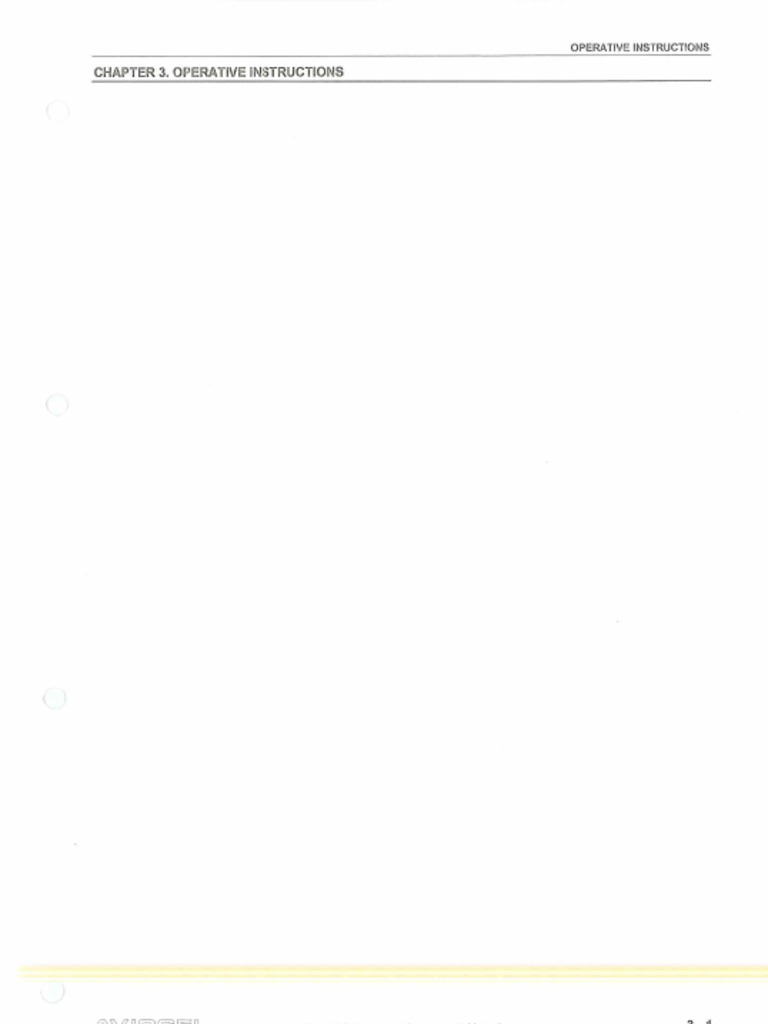 Chapter3 - Operative Instructions | PDF