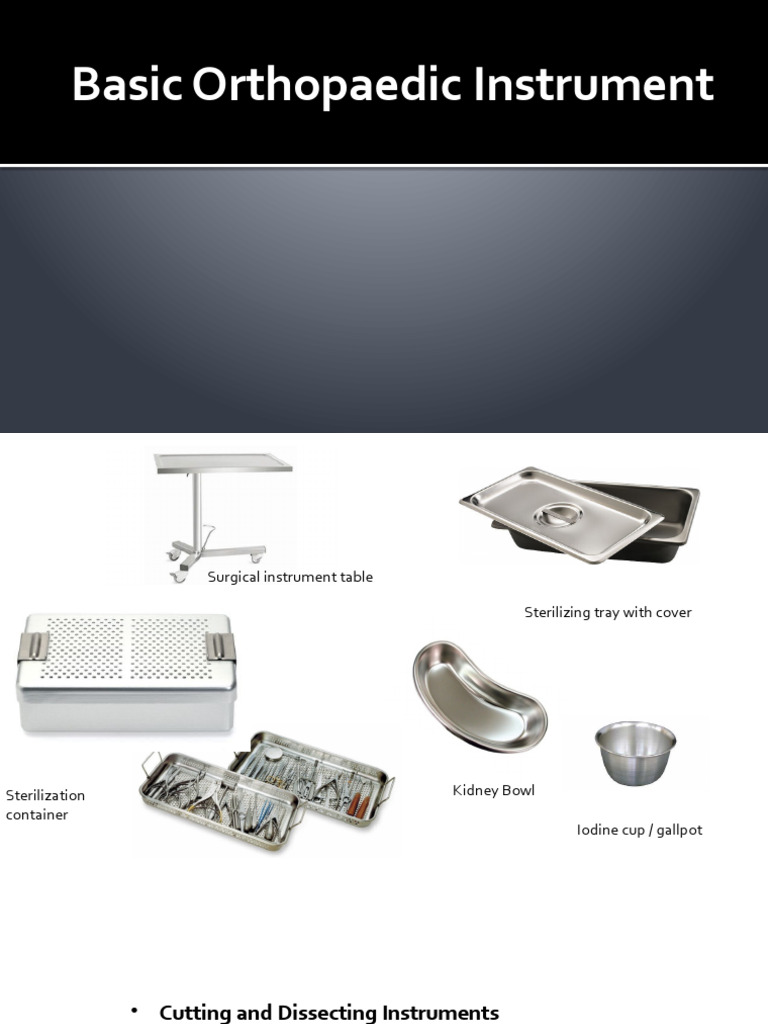 Basic Instrumentin Orthopaedic Surgeryre | PDF | Tools