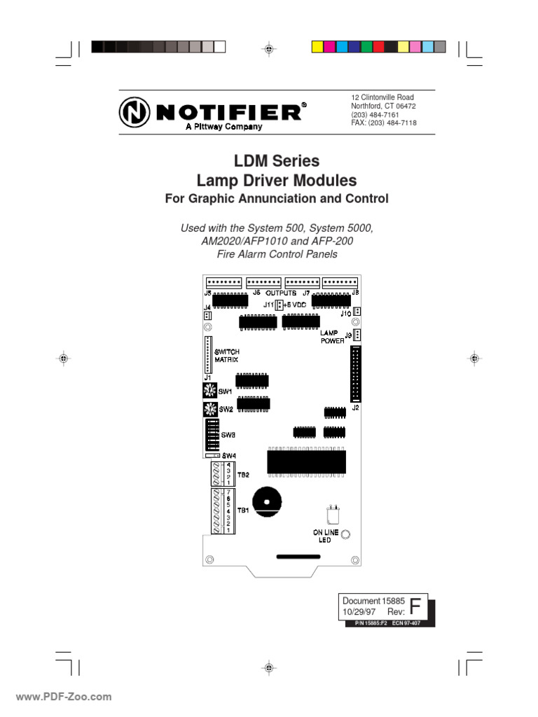 Notifier LDM Series Lamp Driver Modules | PDF | Electrical Engineering ...