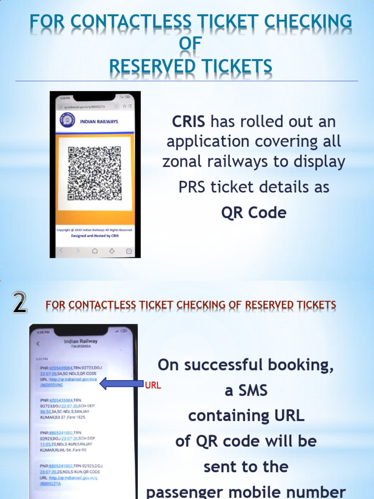 QR CODE FOR RESERVED TICKETS | PDF