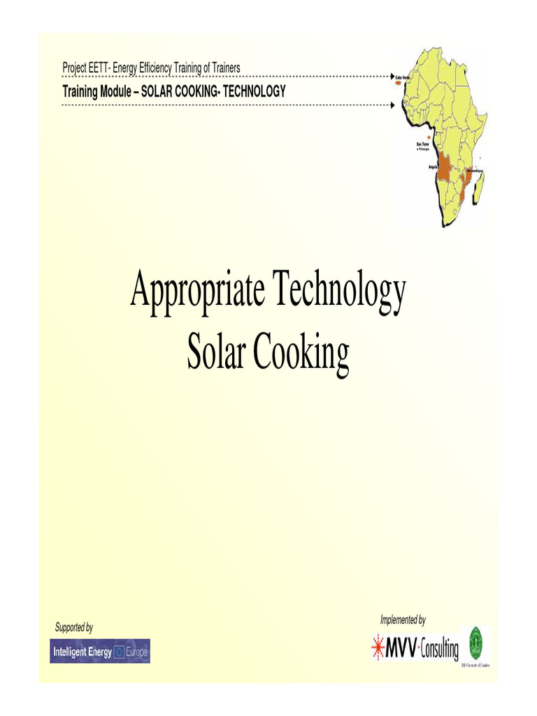 EETT-Solar Cooking Technology | PDF | Cooking | Solar Energy