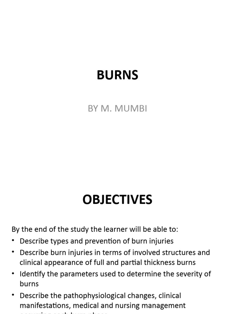 Burns | PDF | Burn | Shock (Circulatory)
