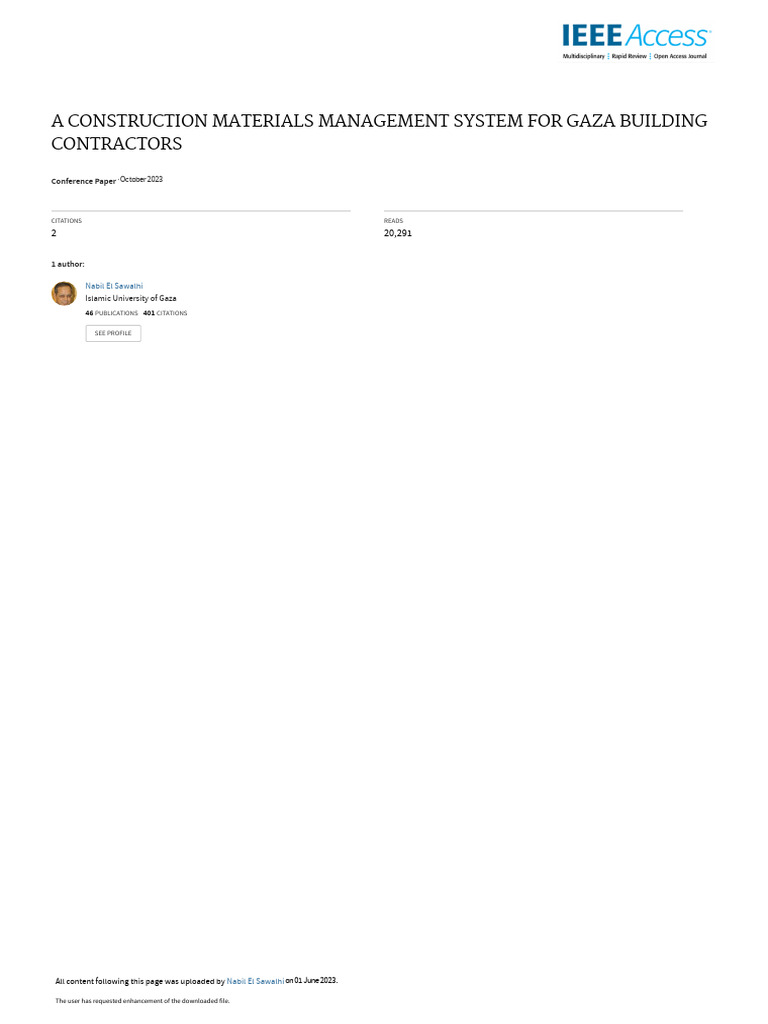 A Construction Materials Management System | PDF | Business