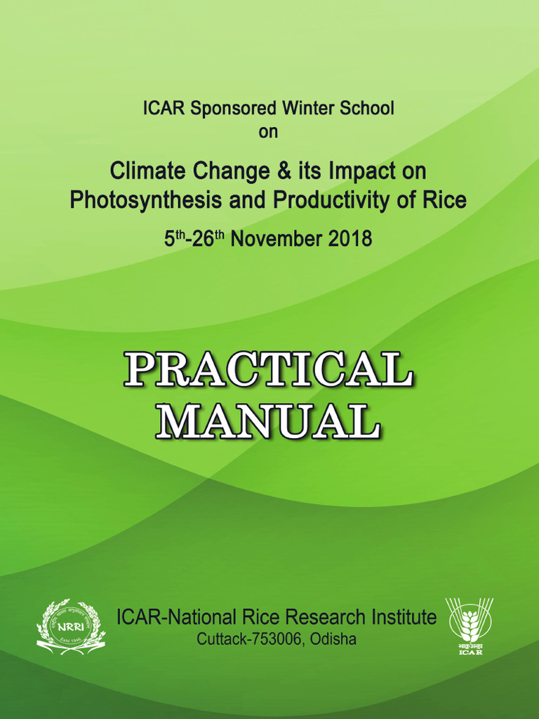 Practical Manual-Final | PDF | Carbon Dioxide | Photosynthesis
