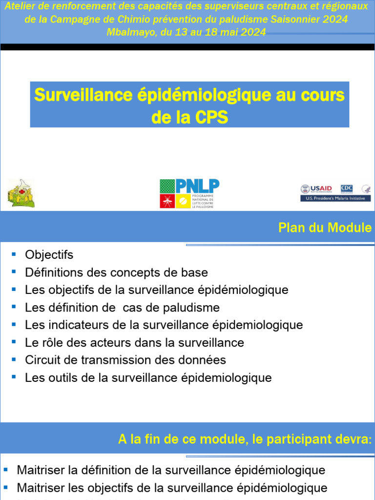 Surveillance Épidémiologique CPS 2024 | PDF | Paludisme | Épidémiologie