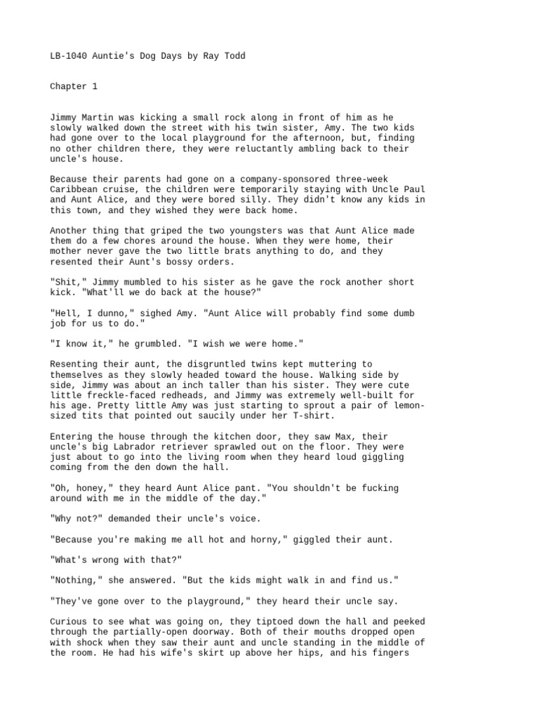 Aunties Dog Days | PDF