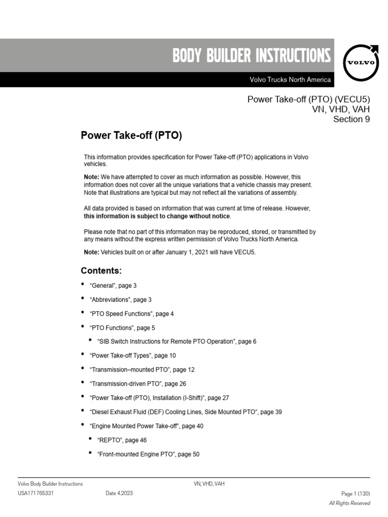 Volvo Sec 9 Vecu 6 | PDF | Manufactured Goods | Vehicle Technology