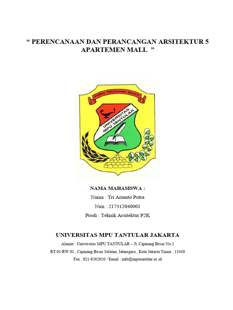 Paper Perancangan Arsitektur 5 (Tri Arianto Putra) | PDF | Bisnis | Seni