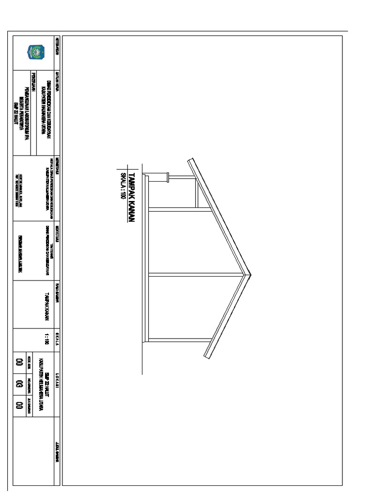 Pembangunan Lab Komputer SMP-3. Tampak Kanan | PDF