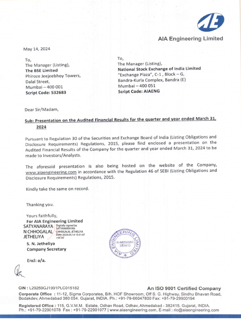 AIA Engineering | PDF | Fiscal Year | Economies