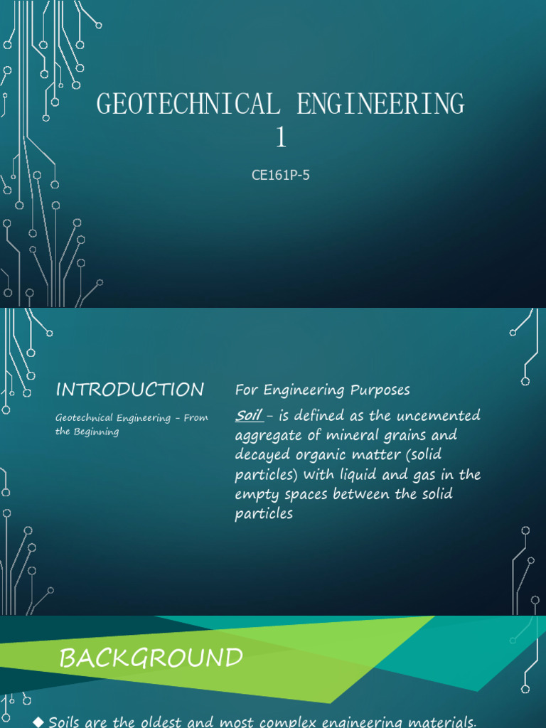 Geotechnical Engineering (L1) | PDF | Geotechnical Engineering | Density