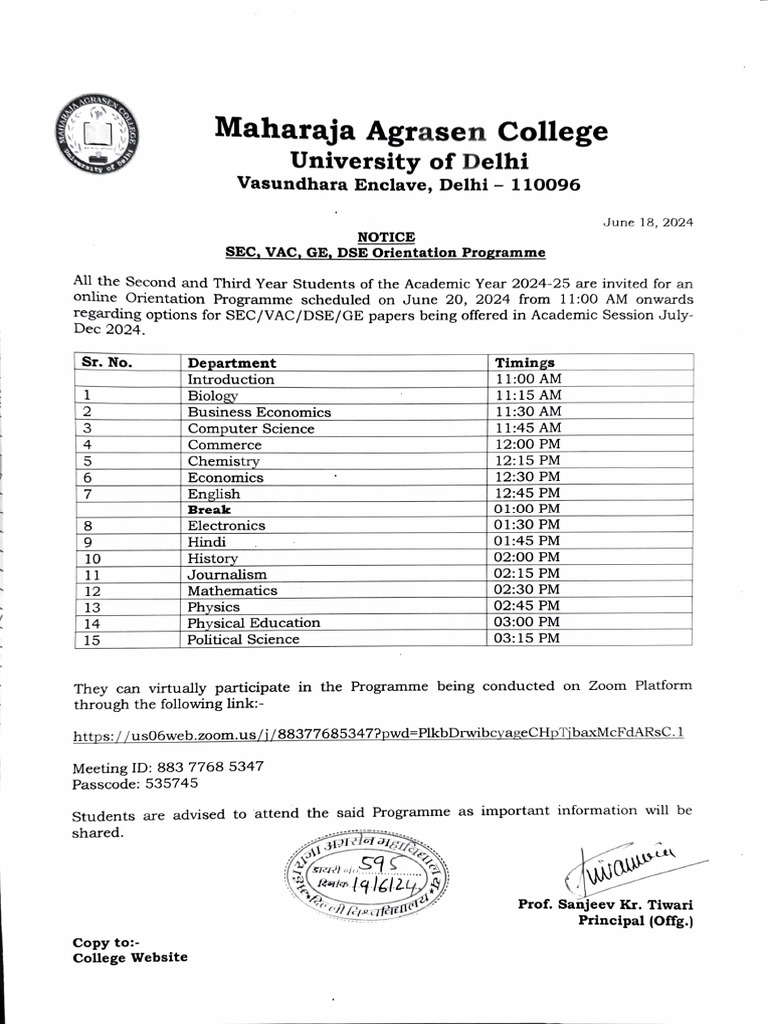 Optional Paper Notice | PDF | Science | Mathematics