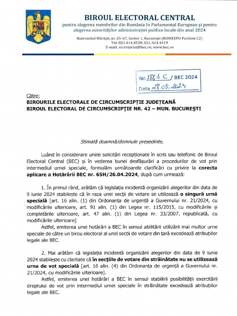 BEC - Circulara - 1883 | PDF