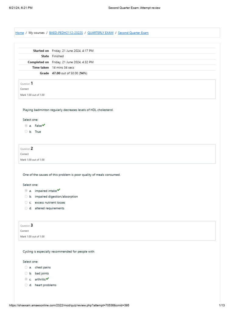 PEDH121 | PDF | Aerobic Exercise | Skeletal Muscle