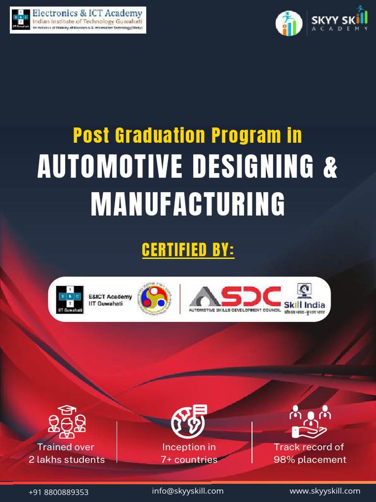 Automotive Design & Manufacturing Course | PDF | 3 D Printing ...