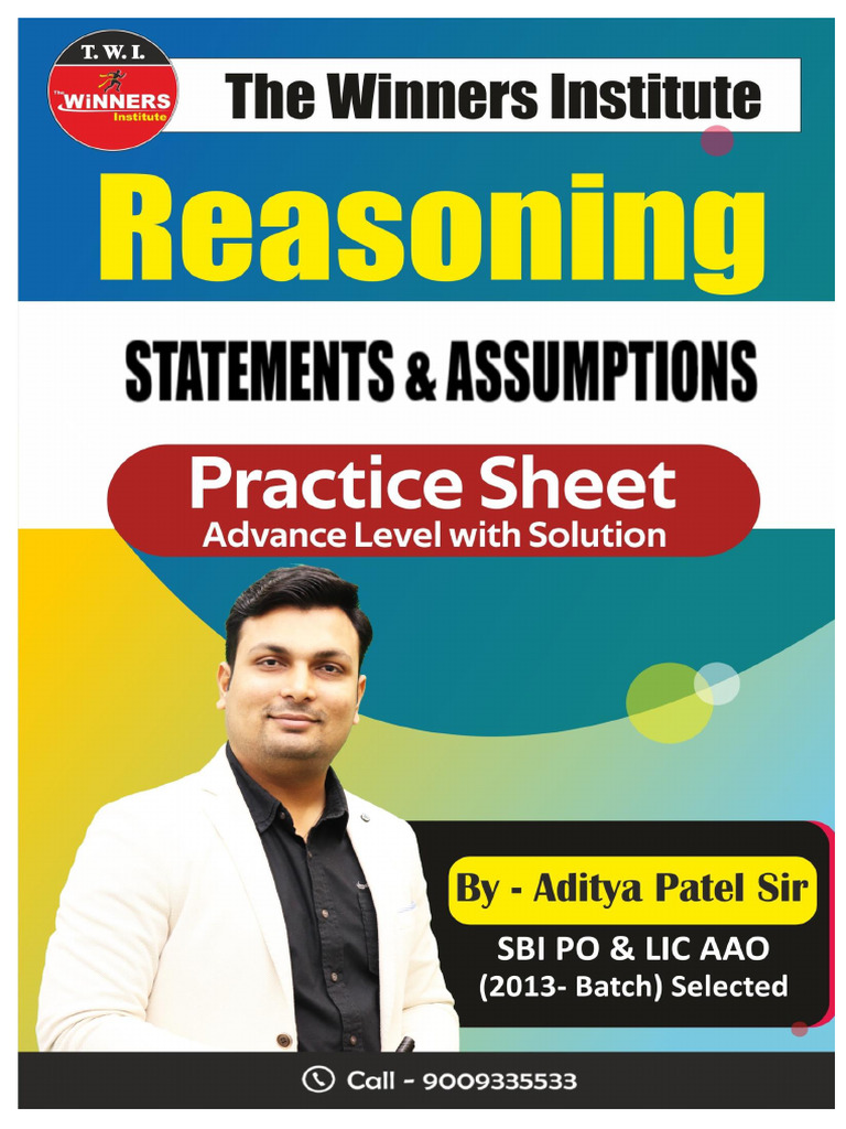 Statement and Assumptions Advance Leve | PDF