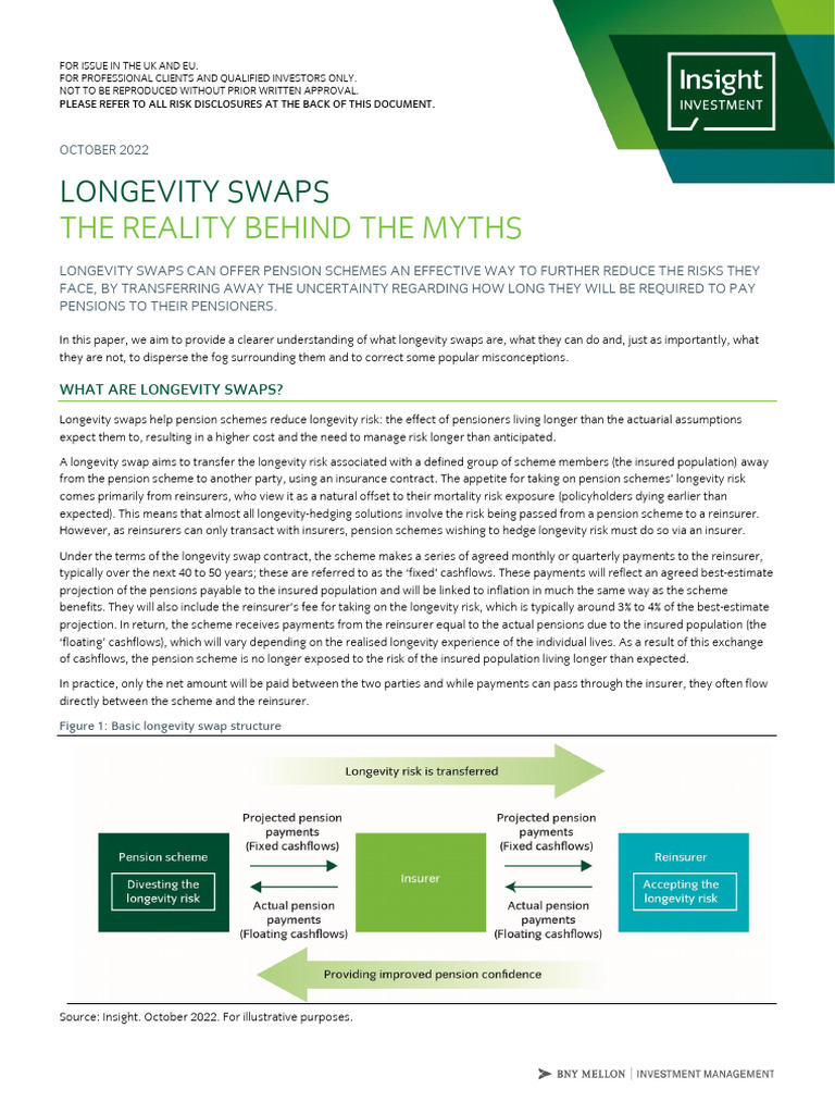 UK - EUR - Mythbusting Longevity Swaps | PDF | Financial Risk | Investing