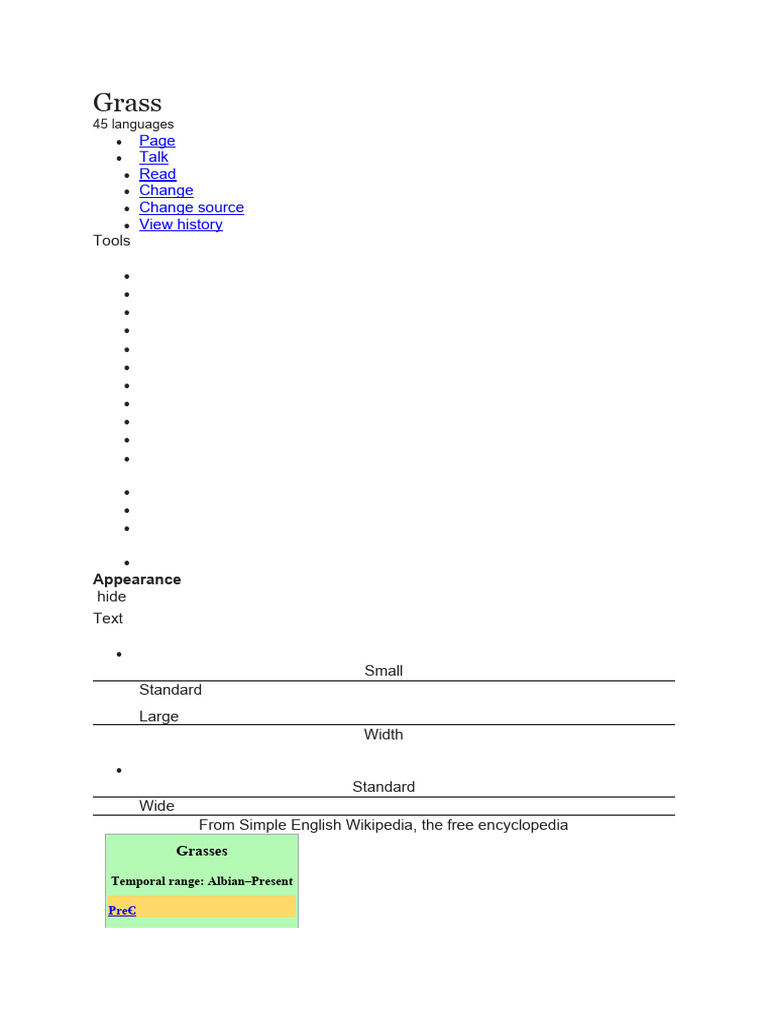 Grass | PDF | Plants | Botany