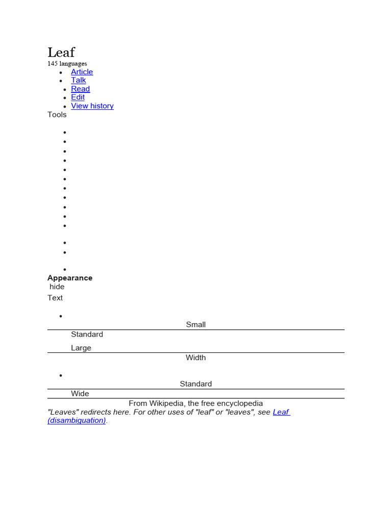 Leaf | PDF | Leaf | Stoma