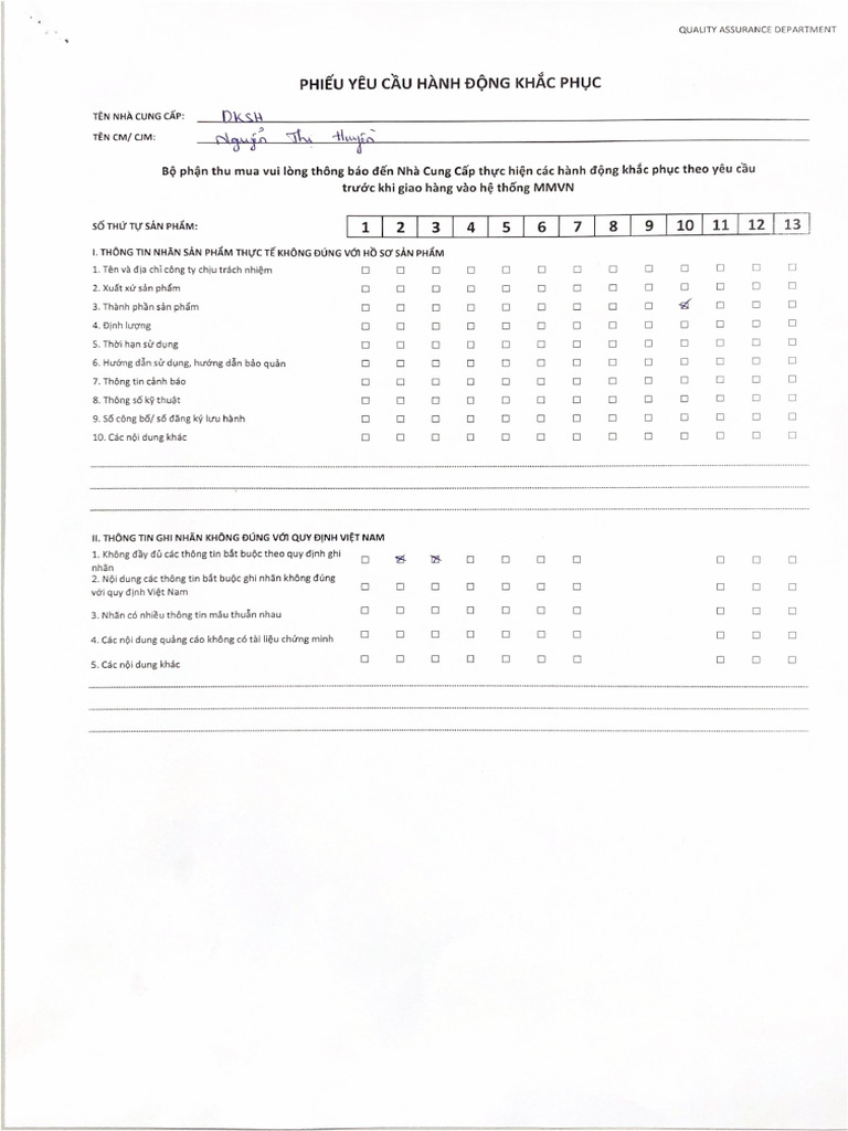 QA Check Lipton | PDF