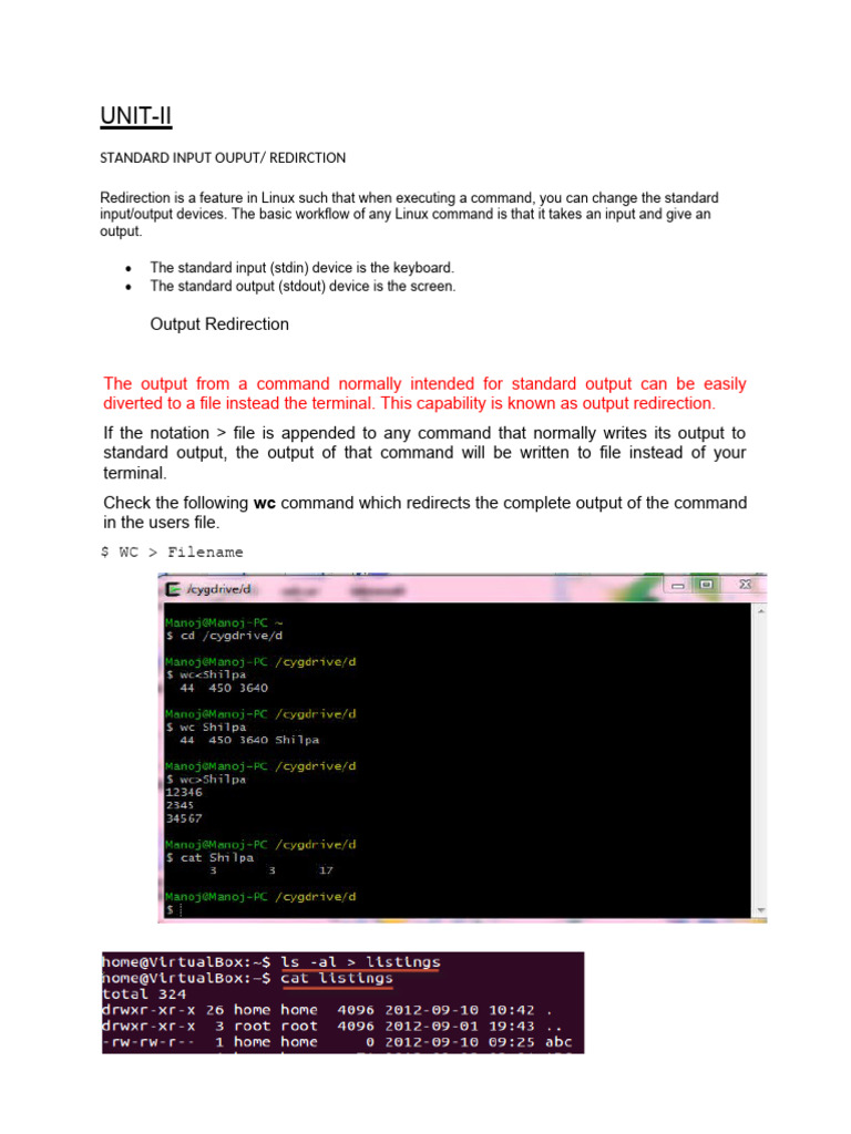 LINUX Unit 2 | PDF | Computer File | File System