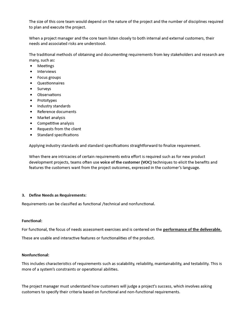 Project Management Note | PDF