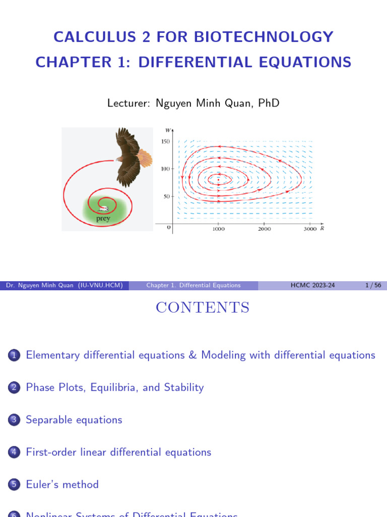 Chapter1 Handout 2023 24 | PDF | Equations | Differential Equations Chapter1 Handout 2023 24 | PDF | Equations | Differential Equations