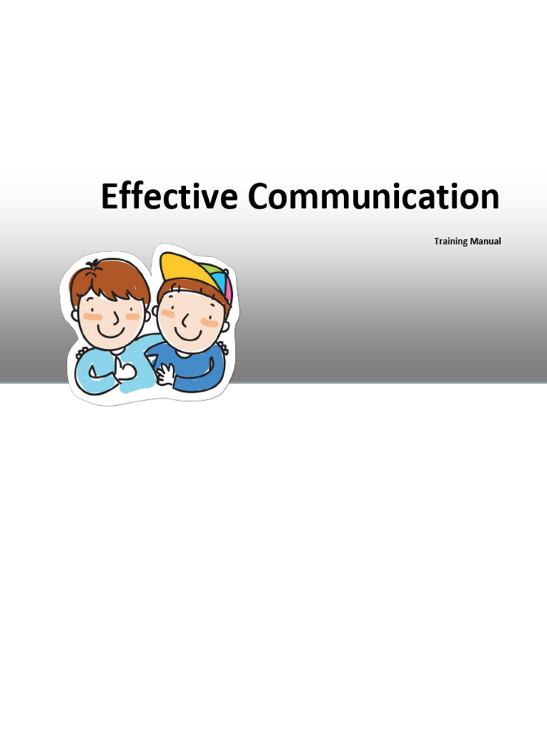 Participant Notes-Effective Communication | PDF | Communication ...