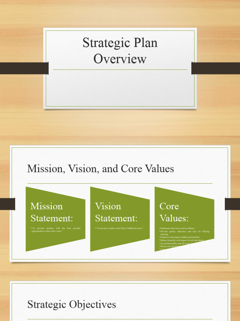 Strategic Plan Overview 82813 | PDF | Strategic Planning | Economies