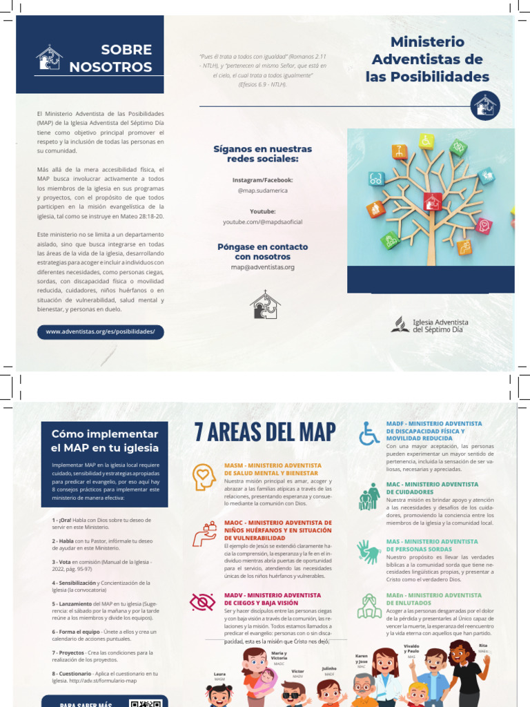 FolderMAP Geral Es | PDF | Iglesia Adventista del Séptimo Día | Invalidez