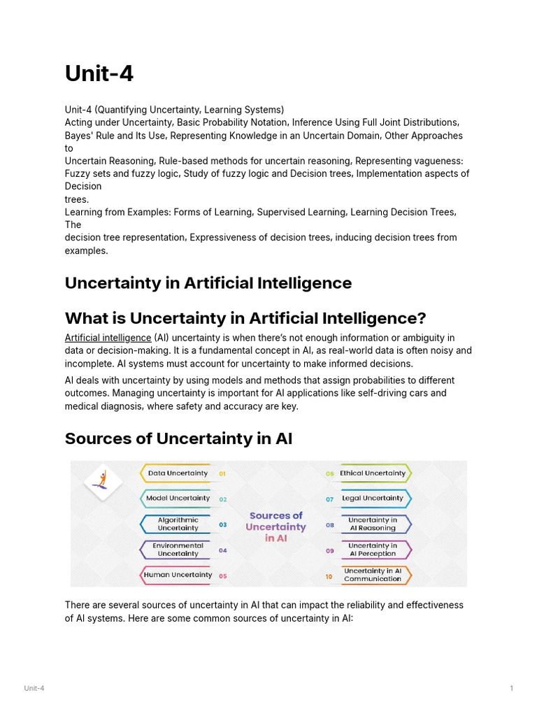 Unit 4AI | PDF | Artificial Intelligence | Intelligence (AI) & Semantics