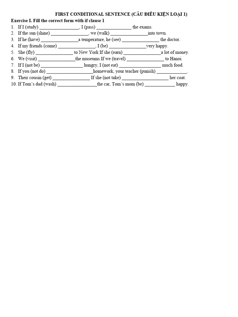 Unit 5 - The First Conditional | PDF